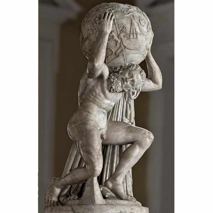 Custom Marble Atlas Statue - Greek Mythology Figure for Indoor ...