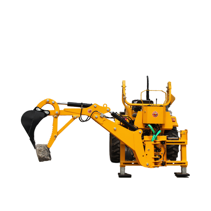 Tractor Excavator Tractor Rear Mounted Backhoe with Hyrdaulic Side ...