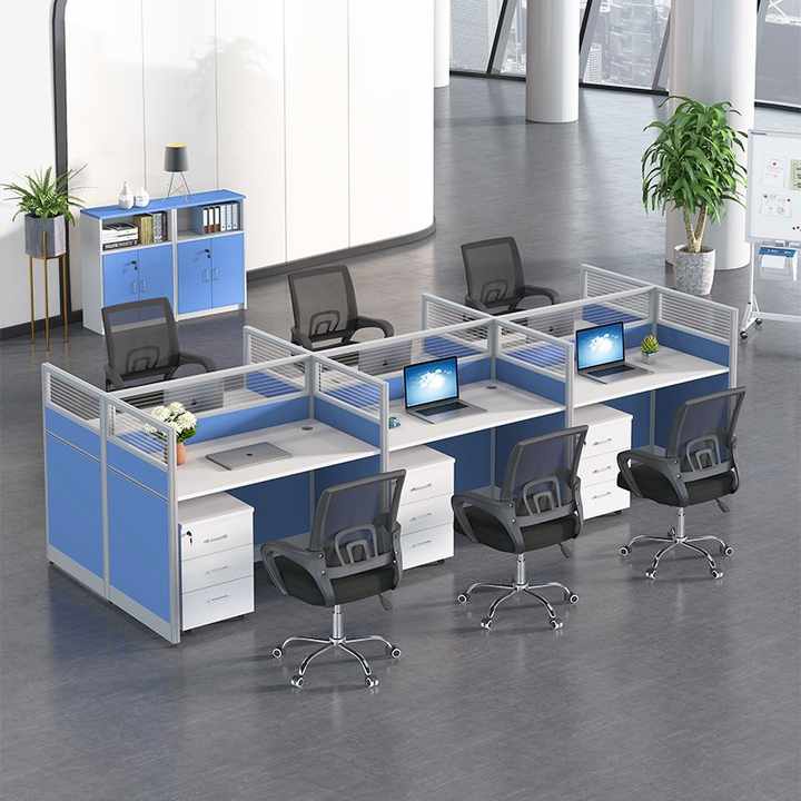 Customized Modern H-Shaped Modular Office Furniture Staff Table Screen ...