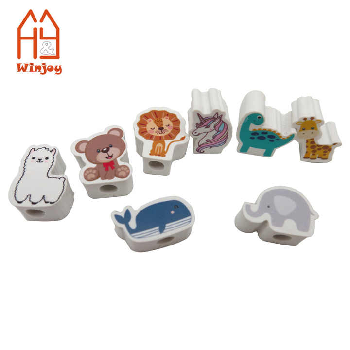 Custom 2D Cute Lovely Eraser Rubber Pencil Erasers Top With Hole ...