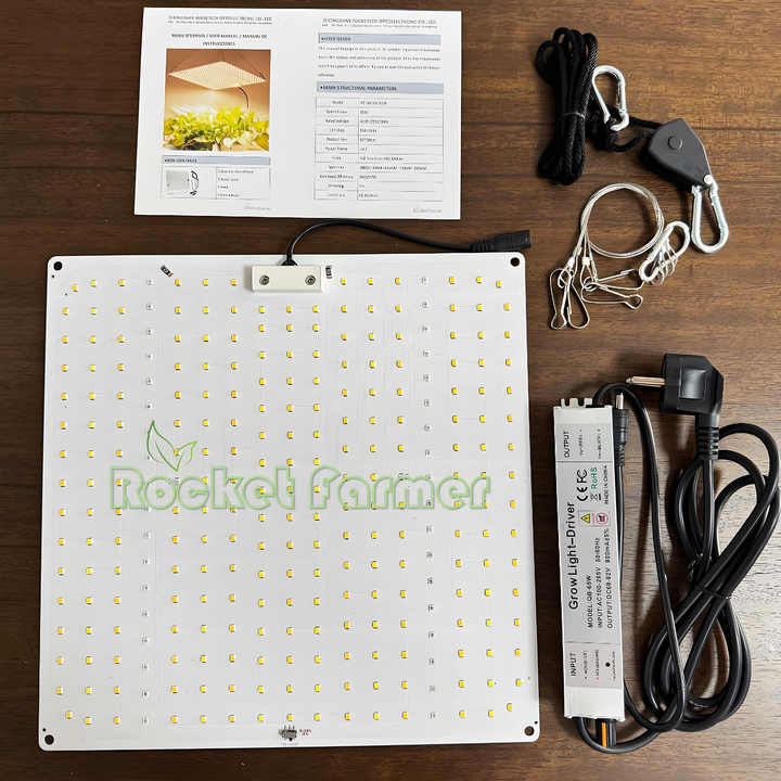 Samsung LM281B Quantum Board 65W LED Grow Light - Full Spectrum