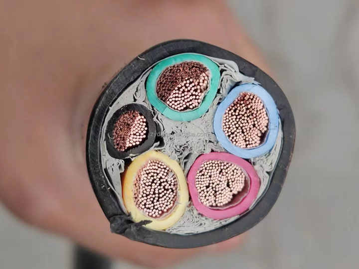 Copper Conductor Royal Cord Flexible Cable RVV 2 3 4 5 Core 1.5mm 2.5mm Electrical Cable Wire ...