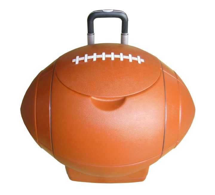 Ice Cooler 50L Large Football Shaped Trolley Cooler Box Ice Chest with ...