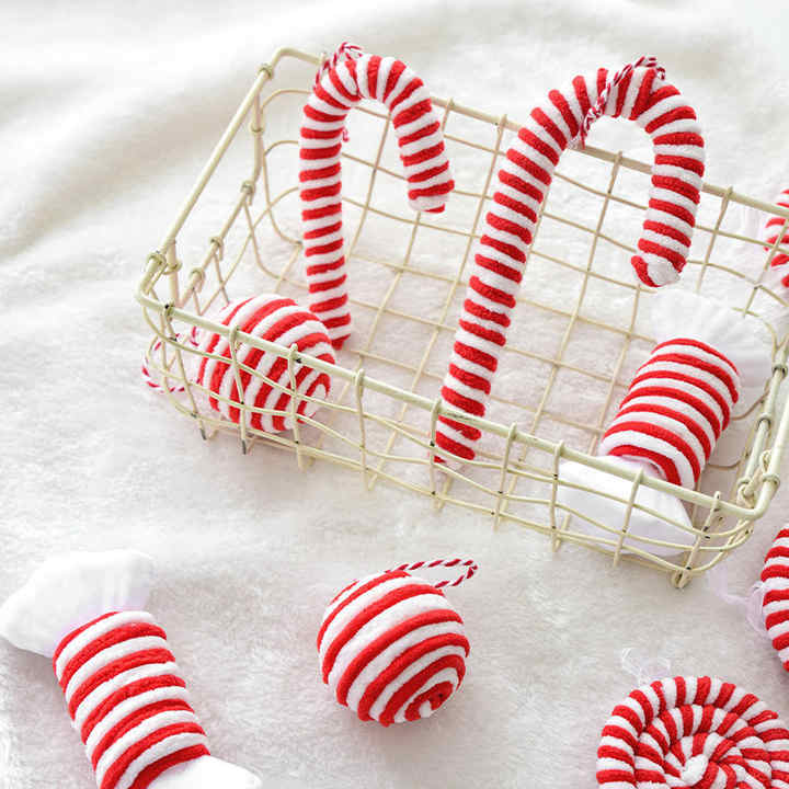 Creative Christmas Tree Widgets Flannel Pendant Candy-Themed Widgets ...