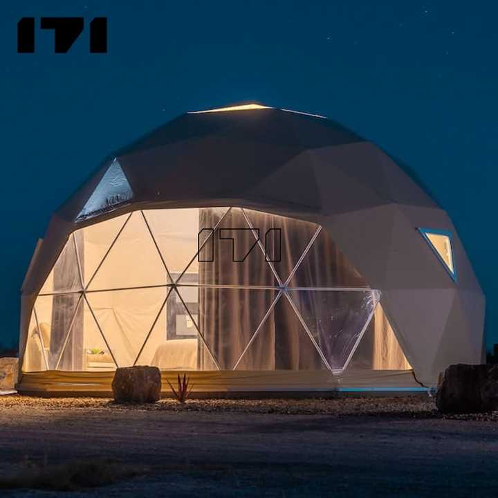 PVC Geodesic Dome Tents for Glamping - Durable & Spacious