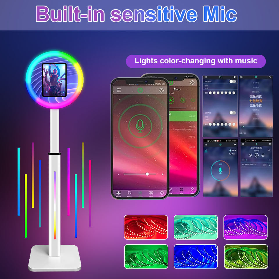 2025 Digital Portable Photo Booth 10.2 11 12.9 Inch iPad Photo Booth ...