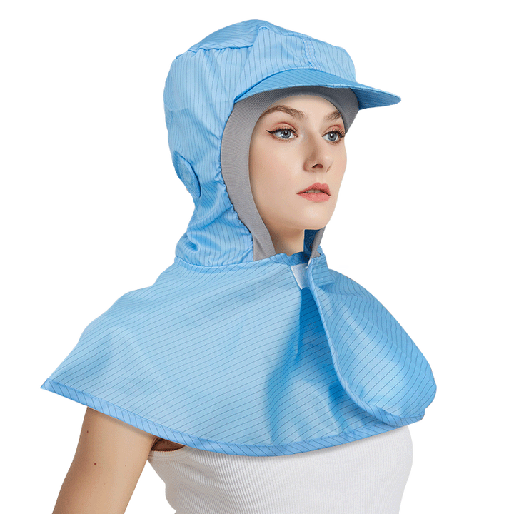GMP-Compliant Cleanroom Work Hat Breathable Anti-Static Full-Coverage ...