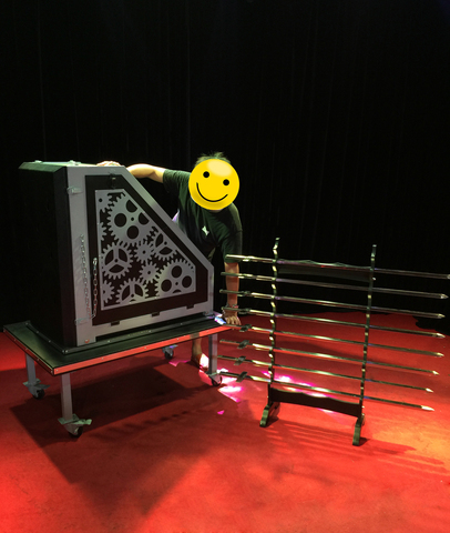 Desalen Large Stage Illusions Eight Swords Box Magic Sword Tricks Props ...