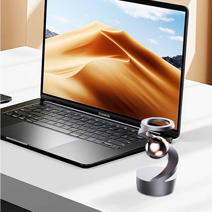 Metal Tabletop Floating Gyro - Defy Gravity with Style