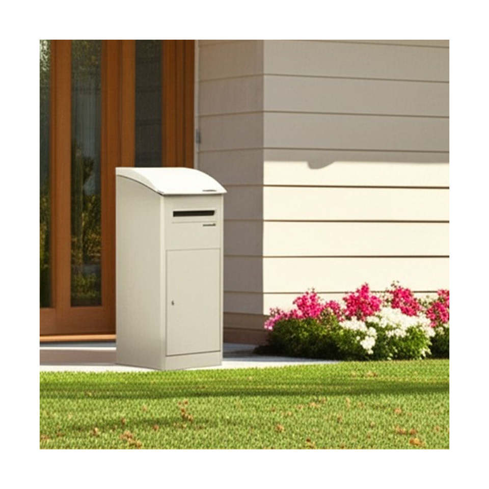 Outdoor Free Standing Steel Parcel & Mailbox Waterproof Anti-Theft ...