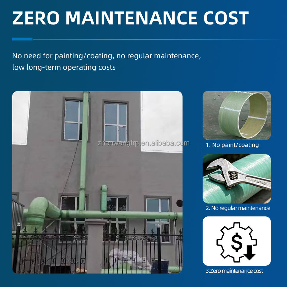 Sale Low Price ASTM D3517 Reinforced FRP Pipe | 50 Year Life Fiberglass ...