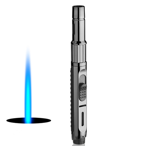 Mini Gas Torch Lighter Windproof Jet Flame Lighter With Key Chain ...