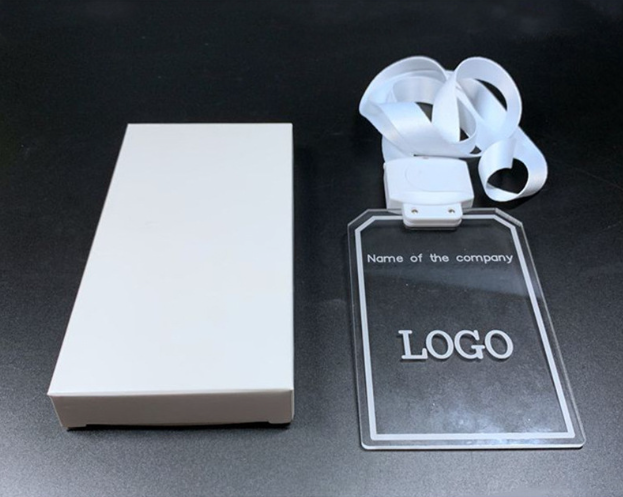 OEM Logo Led ID Acrylic Holder with Lanyard for Party Club Lighting up ...