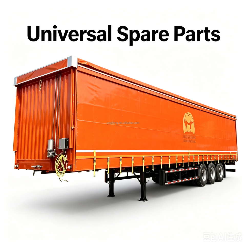 Gooseneck Lowboy Semi Trailer 53ft Heavy Duty Landing Gear Secure Cargo ...