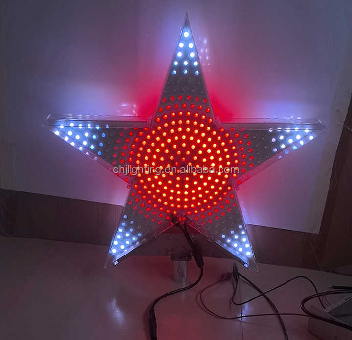 Auto Pixel Star Shape Panel Light RGB LED 360 Degrees 360 Degree RGB ...