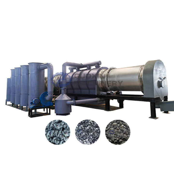 Continues Rice Husk Carbonization Machine Olive-pomace-charcoal-machine ...