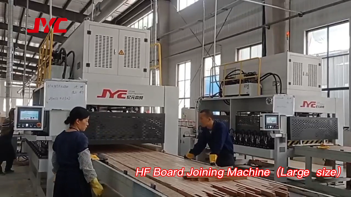 Hot Sale JYC HF Wood Edge Glue Hot Press Machine Long Wood Board Press ...