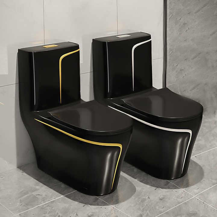 Inodoro Negro Luxury One Piece Bathroom Ceramic Wc