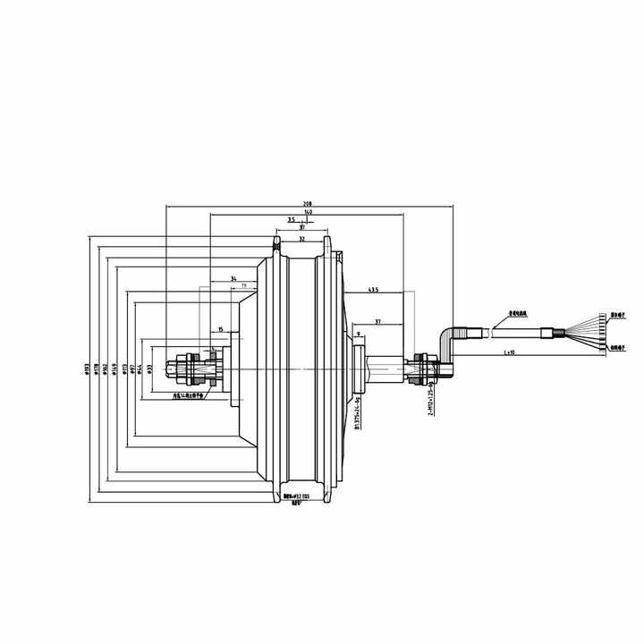 Fast Speed 48V 1000W 1000 Watt Electric Bike Bicycle Motor Conversion ...