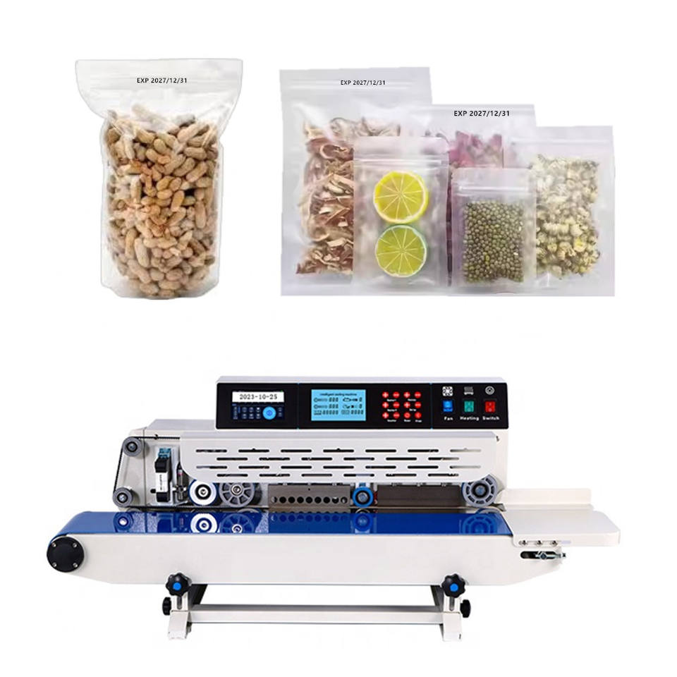WAISU 2026 Horizontal Table Continuous Sealing Machine Plastic Bag Band ...