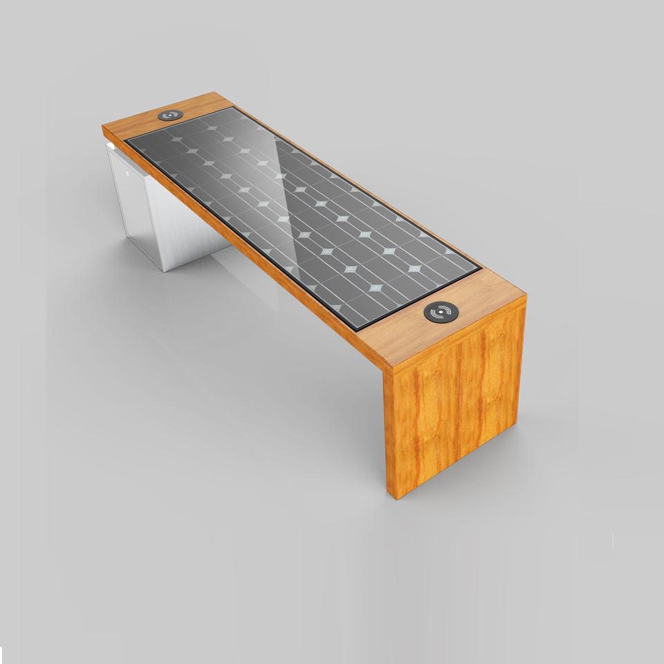 DDK Smart Solar Bench - Modern Outdoor Charging Solution