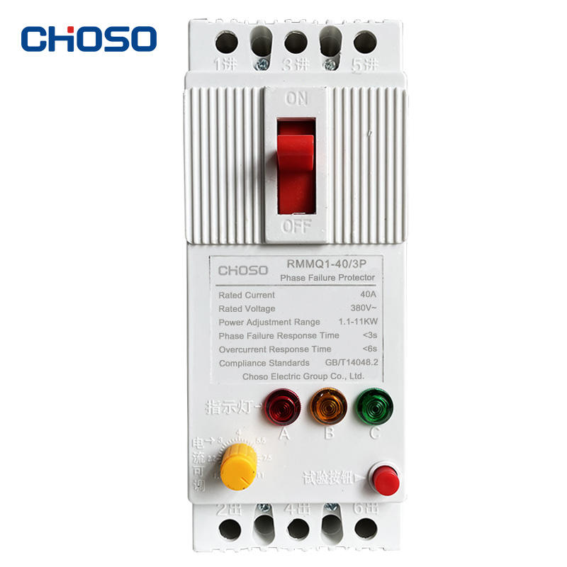 CHOSO RMCQ1-40 Mini 40A 380V 415V Three-Phase Overload Phase Loss ...