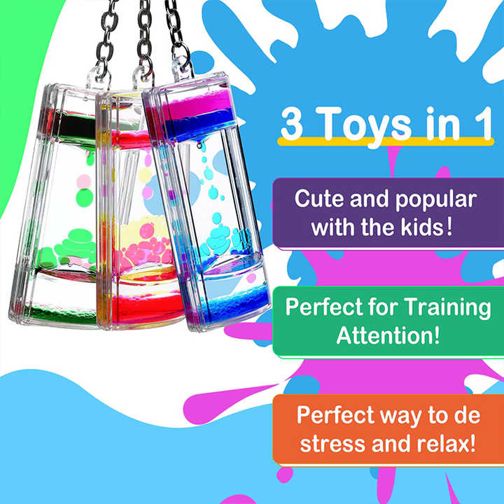 Sensory Calming Montessori Fidget Hourglass for Autism Kids