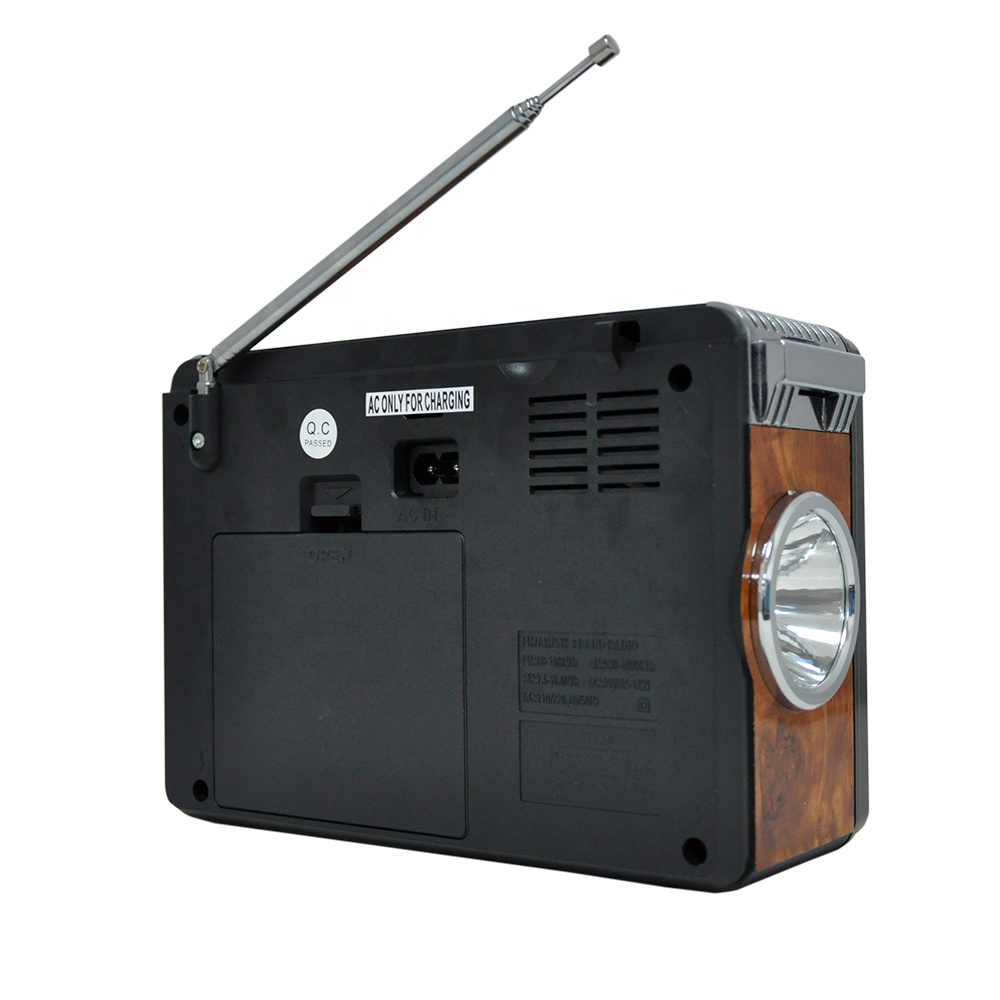 Portable Radio AM FM USB SD - Vintage & Modern Features