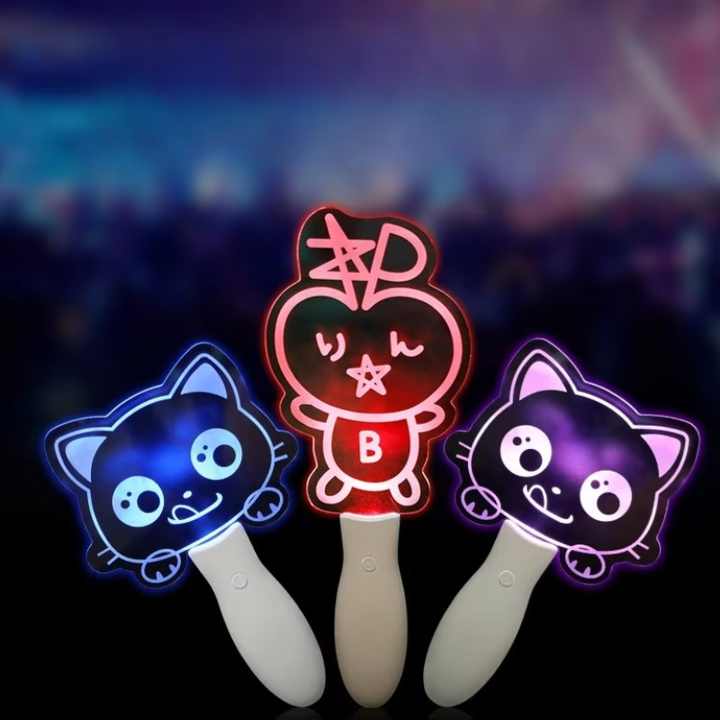 KPOP Idol Official Colorful Acrylic LED Glow Stick Customized Shape 3D ...