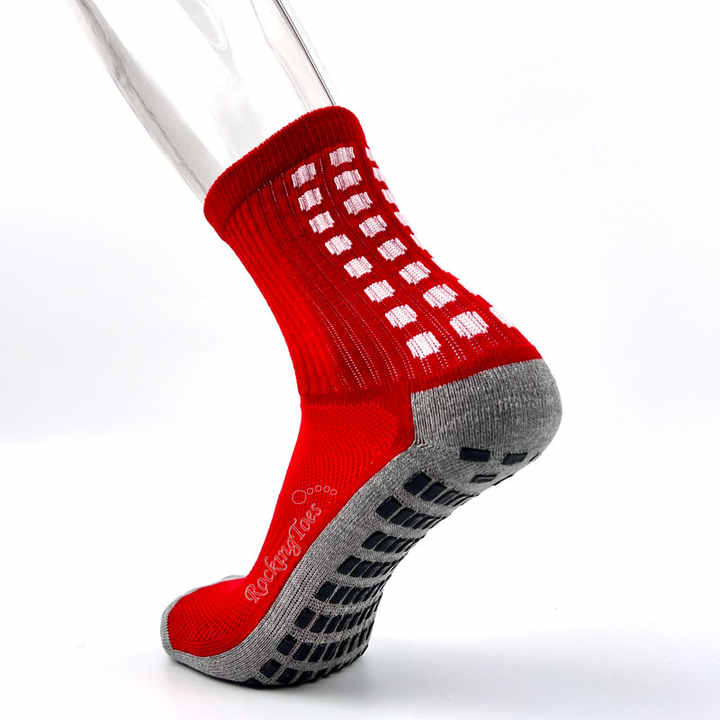 Autumn Football Soccer Sport Crew High Rocking Toes Grip Socks Popular ...
