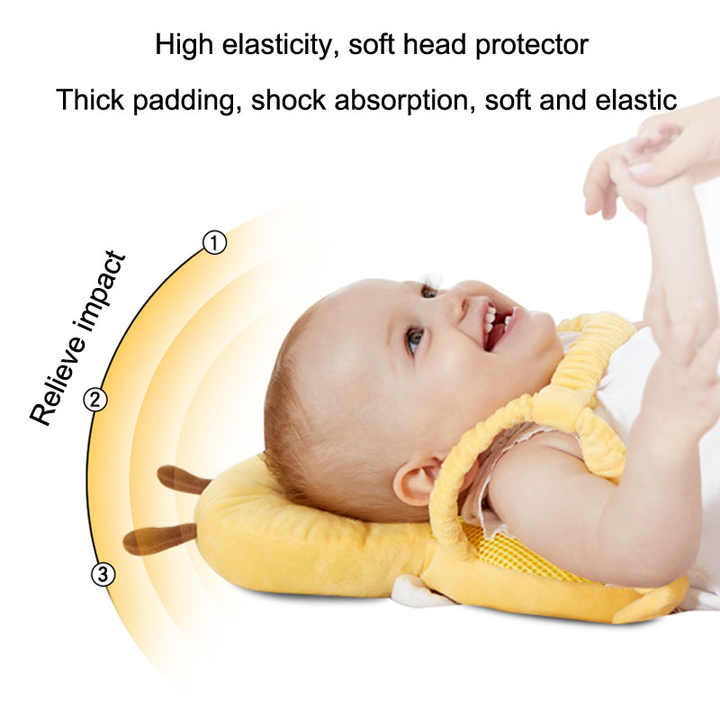 Baby Head Protection Pillow Cartoon Infant Anti-fall Pillow Soft Pp ...