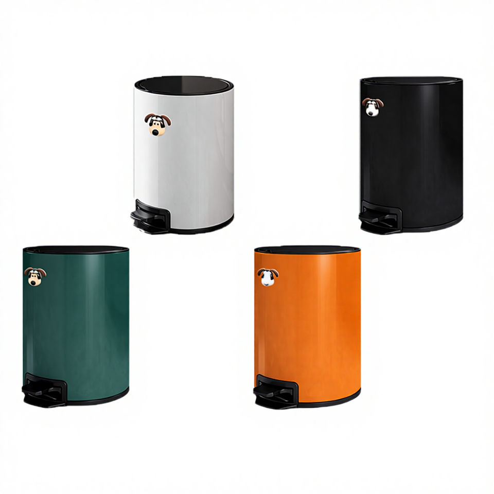 Foot-operated Trash Can Lids Home Use Stainless Steel Large Capacity ...
