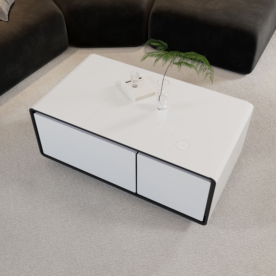 Modern Smart Bedside Coffee Table with USB Charging - Luxury Living ...