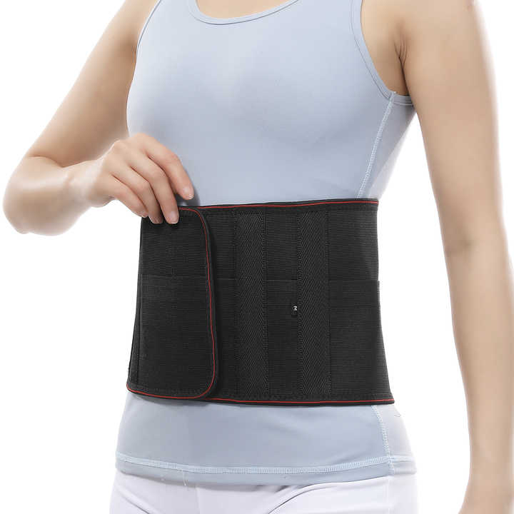 Adjustable Athletic Waist Trainer Sweat Waist Brace with Compression ...