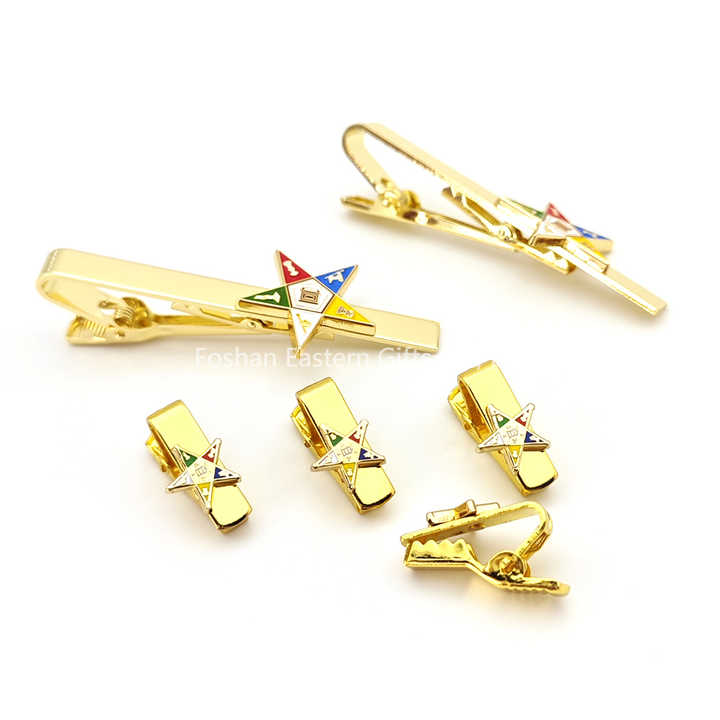 Lady OES Emblem Tie Clip Order of Eastern Star 20mm Gold Mini OES Tie ...
