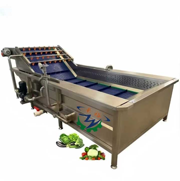 High Pressure Spray Fruit Vegetable Bubble Washing Machine Air Bubble Vegetable Cleaner Machine