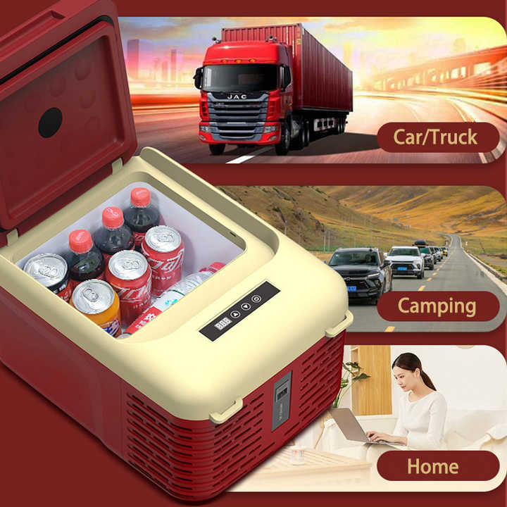 V9 Portable 9L Fridge Compressor Mini Auto Fridge Truck Home Freezer ...