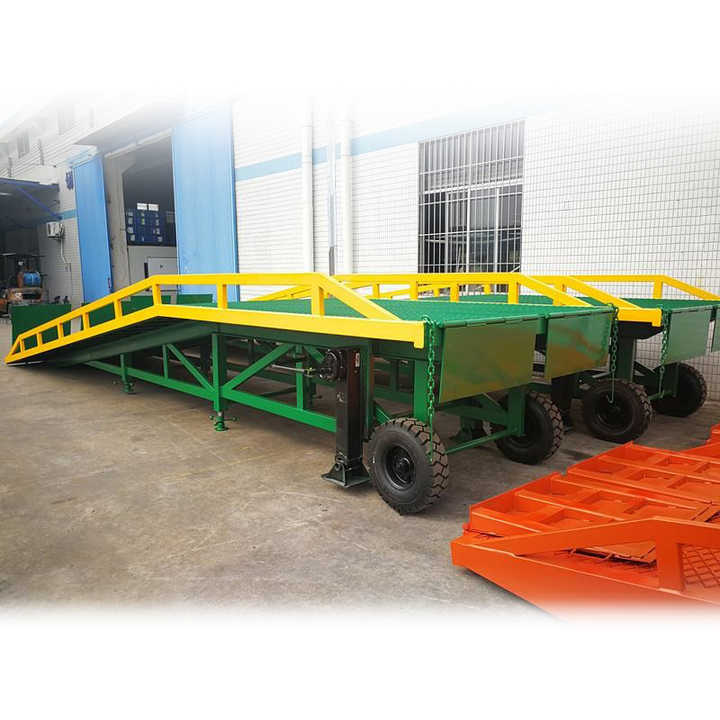 Mobile Type Truck Loading Platform Dock Ramp for Loading and Unloading 10t Forklift Container ...