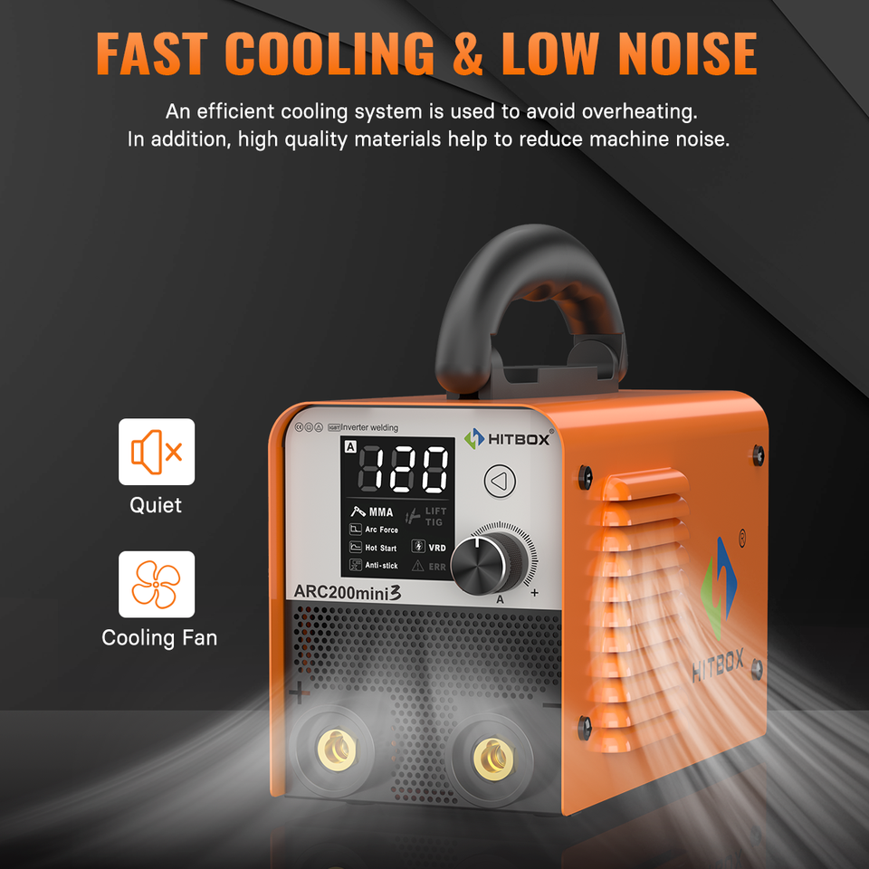 HITBOX ARC 200 MINI 3 - Portable 110/220v MMA Lift TIG Welder