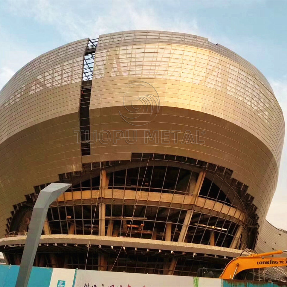 Customize Modern Aluminum Alloy Cladding Facade Panels for Mall Curtain ...