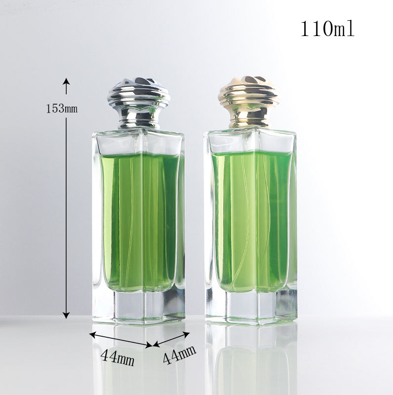 100ml Fashionable Rectangular Tall Perfume Scent Glass Bottle with In ...