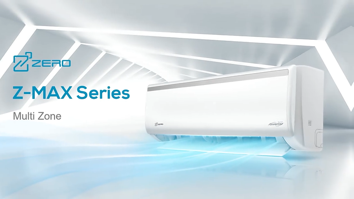 ZERO Brand Z-MAX Multi Zone System Mini Split Aircon Heat Pump Inverter ...