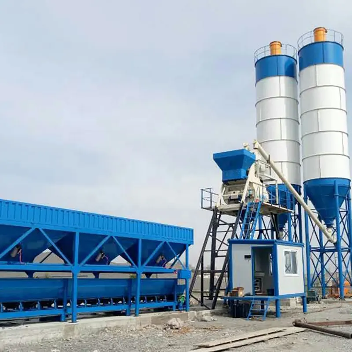 Mobile Portable Fully Automatic Cement Mixer 10 to 50 M3/h Small ...