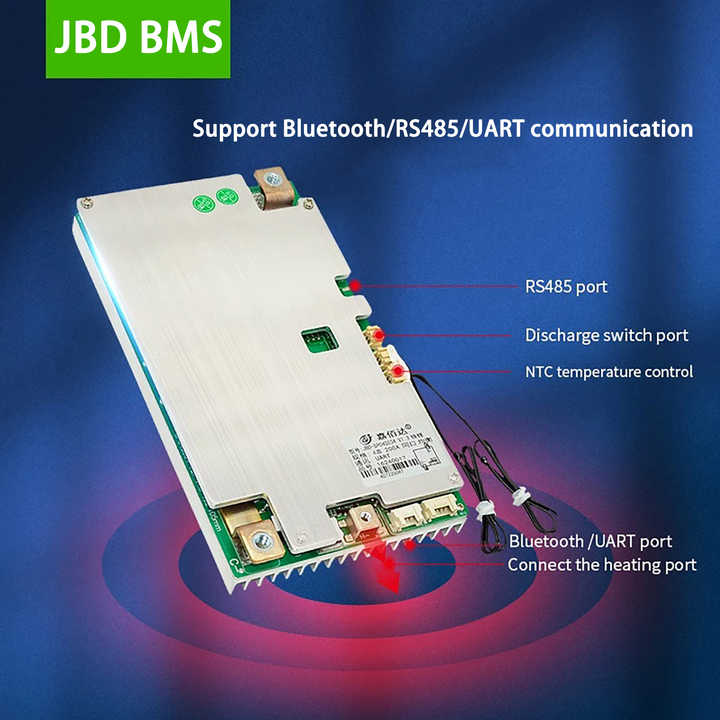 JBD BMS 3S 4S Lifepo4 Li-Ion 12V Smart Battery Management
