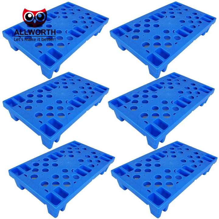Heavy-Duty HDPE Modular Plastic Pallets Durable and Foldable Rack for ...