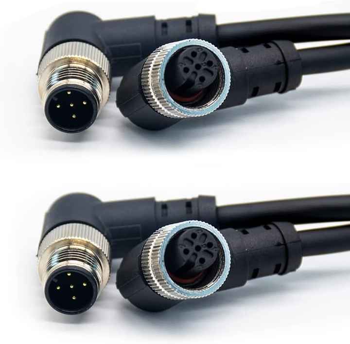 Can Bus Connector Cable, M12 5 Pin a Coding Male Female Connector Cable ...
