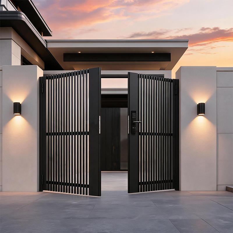 Outdoor Main Gate Designs Fencing Trellis Gates Modern Private Metal ...