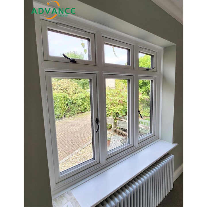 French Casement Window Tint Louvered Modern Aluminum Clad