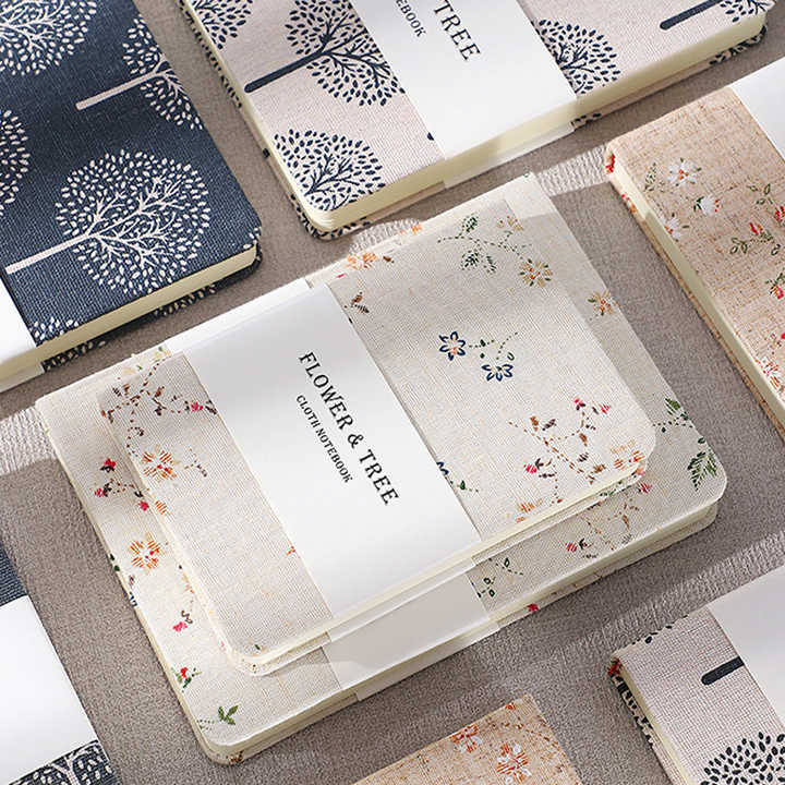 2025 Fabric Cover Notebook - Linen Hard Bound Journal