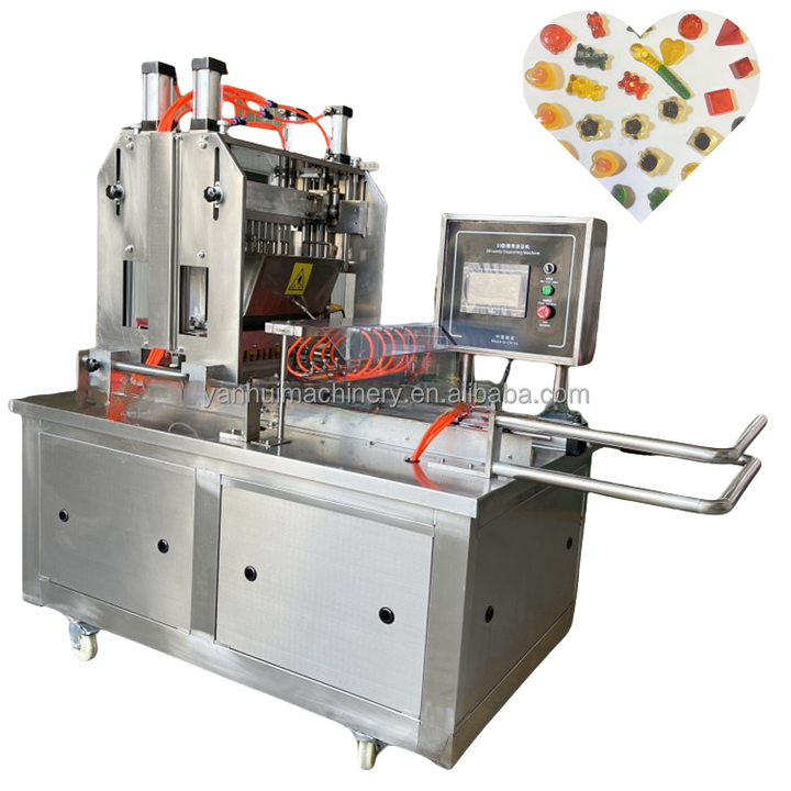 Small Capacity Candy Depositor 20~40kg/h Gummy Candy Hard Candy and ...